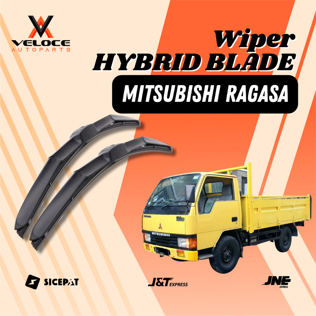 Mitsubishi Ragasa Truck Car Wiper Hybrid Blade Wiper Model 1 Set (2Pcs ...