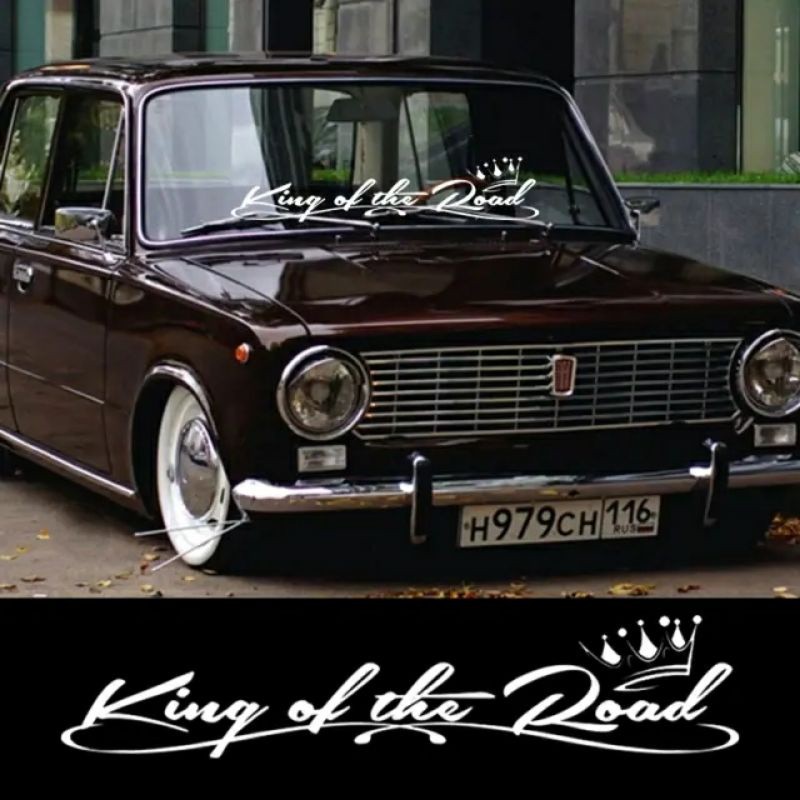 Jago Stickers CAR STICKER CAR STICKER CUTTING STICKER KING OF THE ROAD ...