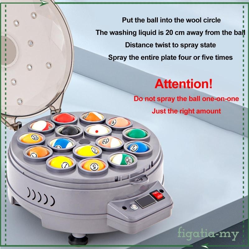 [FigatiaMY] Billiard Ball Cleaner Electric American Billiards Washing ...