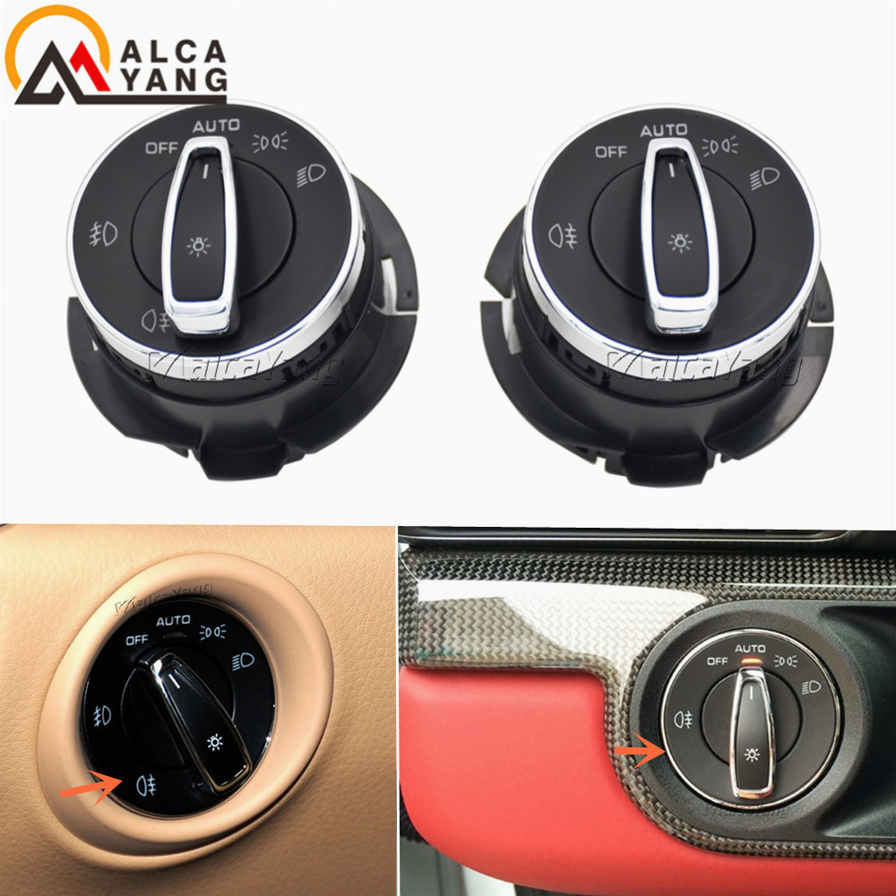 Chrome Headlight Control Switch For Porsche Cayenne Turbo GTS 92A 958 ...