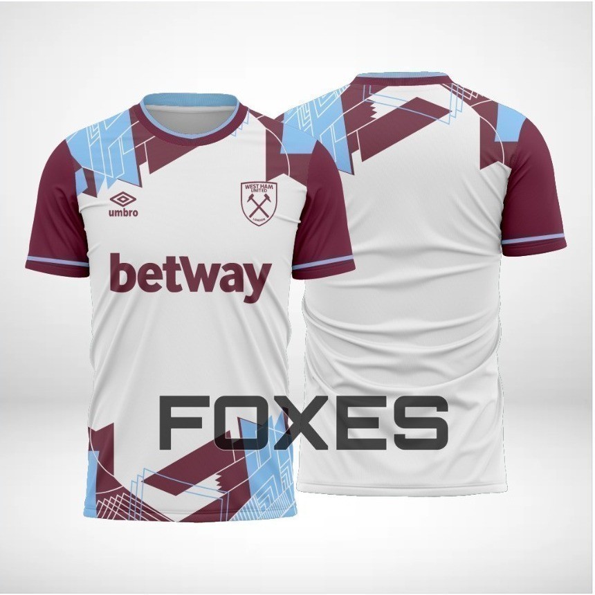fashion 2025 West Ham 24-25 Away Concept Jersey Printed Dri-fit ...