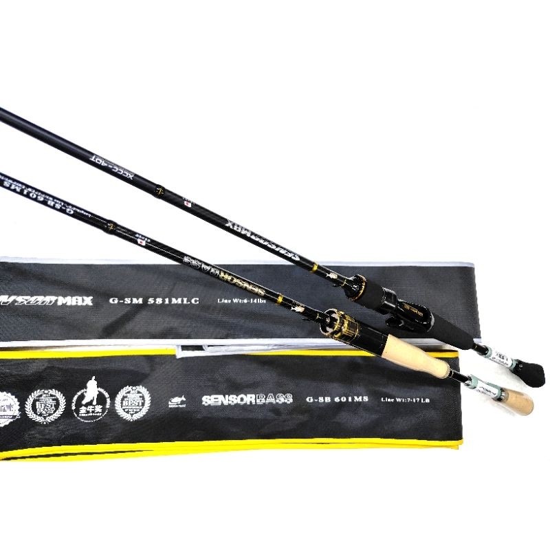 GTECH SENSOR MAX/SENSOR BASS SINGLE HAND OUTDOOR FISHING ROD PANCING ...