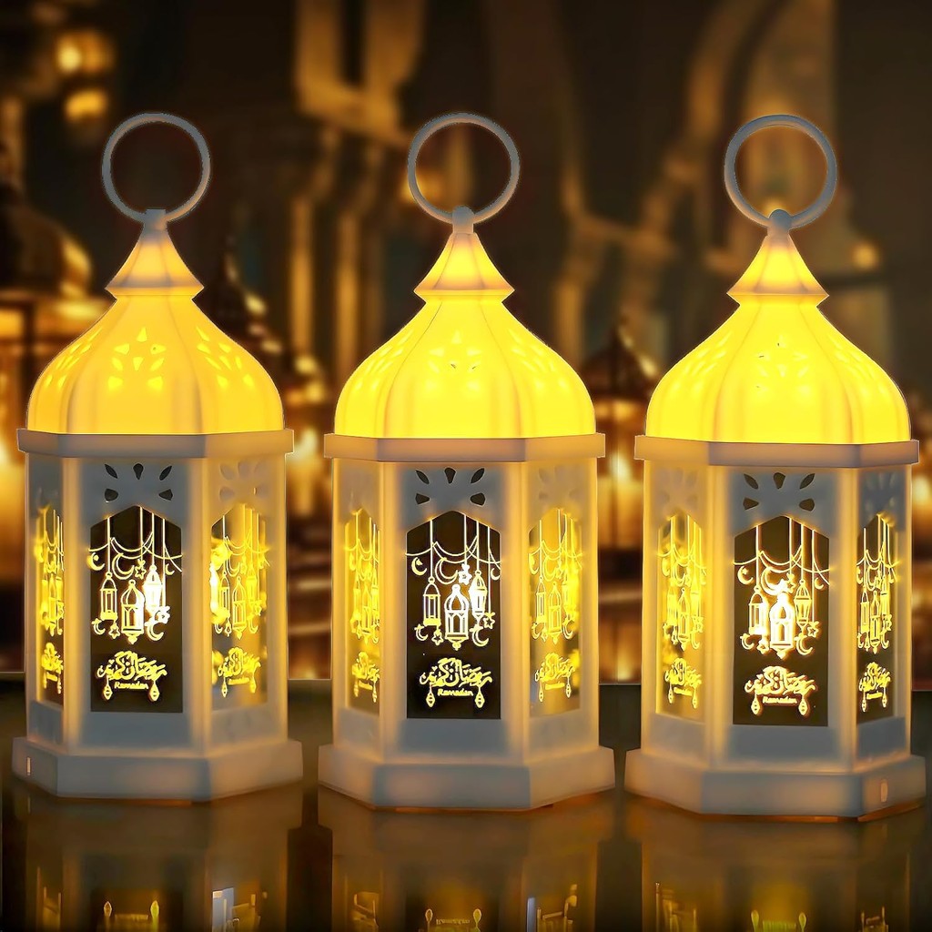 3Pcs Ramadan Lantern Lights(8" Tall) Ramadan Decorations, Ramadan ...