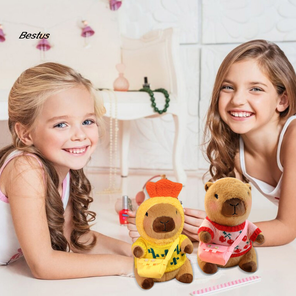 Bestus| Capybara Stuffed Diy Dress Up Toy 9.84 Diy Capybara Plush Toy ...