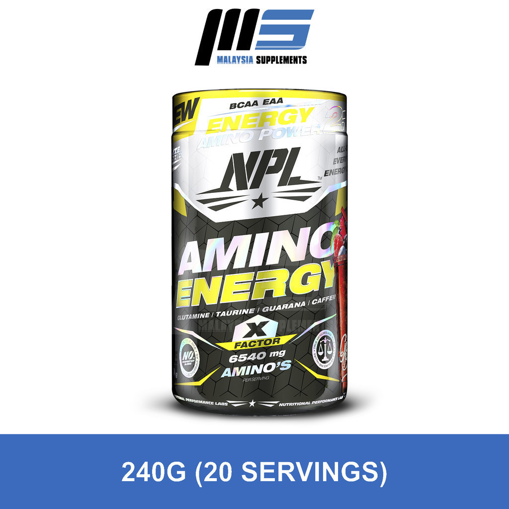 NPL Amino Energy (240g) - Pre-workout, Intra-workout, Amino Acid, BCAA ...
