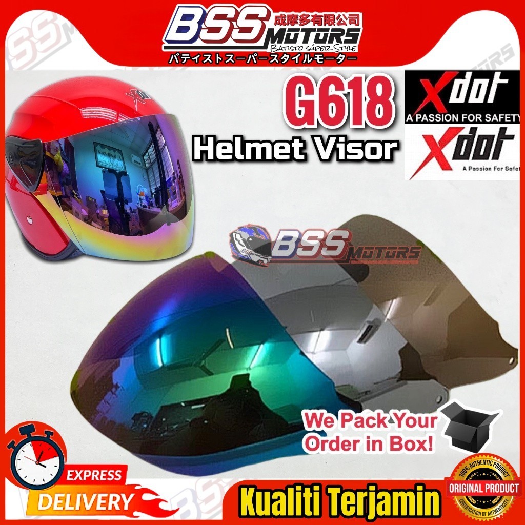 XDOT Small Hole G618 Helmet Visor X Dot G 618 G618N Original Clear ...