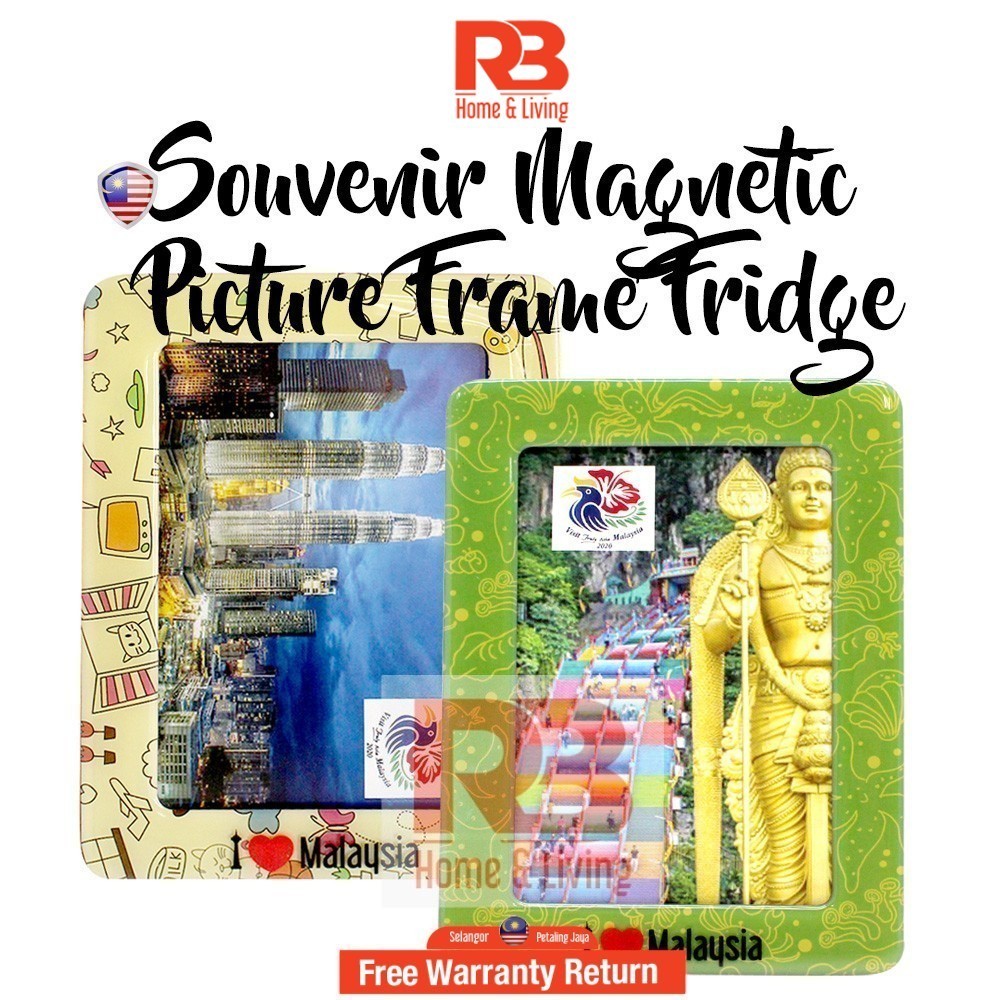 MALAYSIA Souvenir Magnetic Picture Frame Fridge Magnet Photo Frame With ...