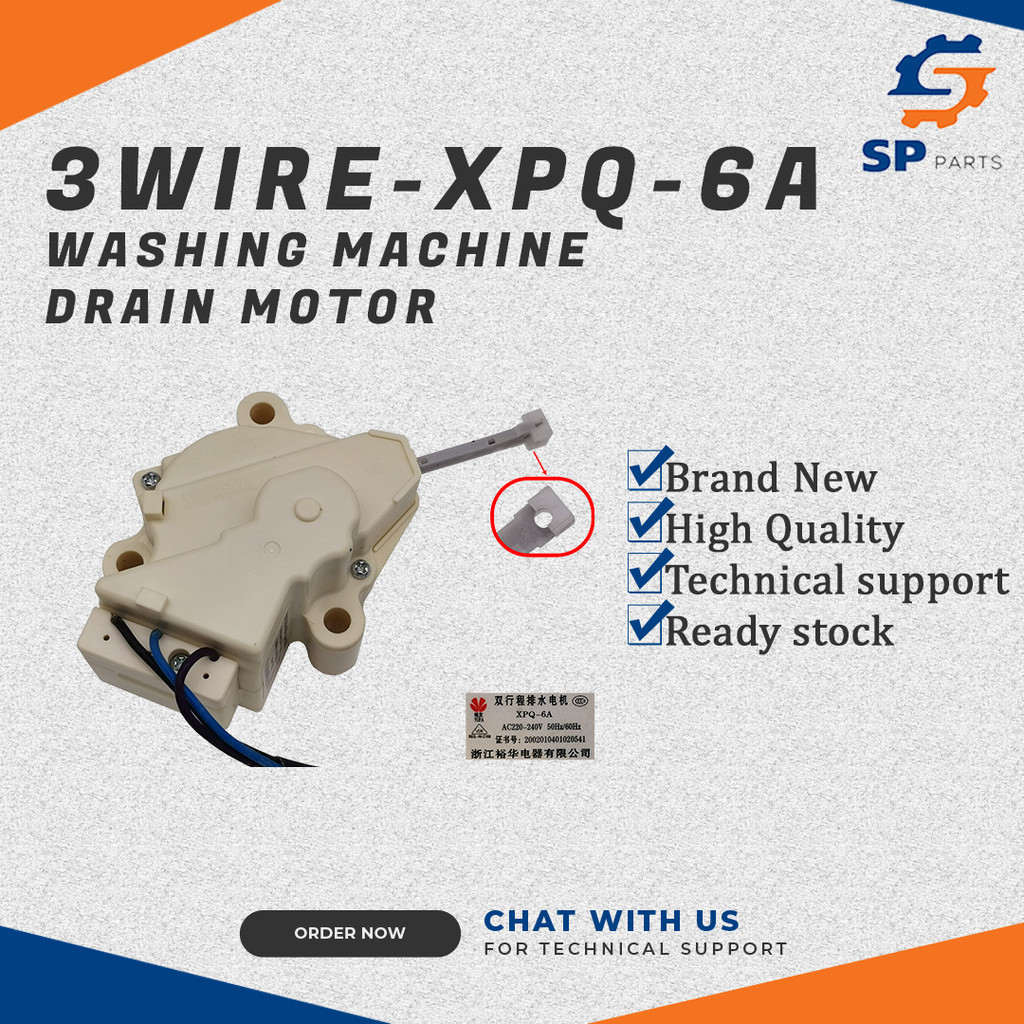 WASHING MACHINE DRAIN MOTOR 3 WIRE – XPQ-6A | Shopee Malaysia