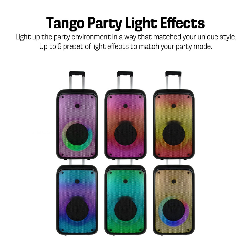 Vinnfier VF Tango XT2000 WMU 500W Bluetooth Portable HI-FI Audio Loud Karaoke PartyBox Speaker ...