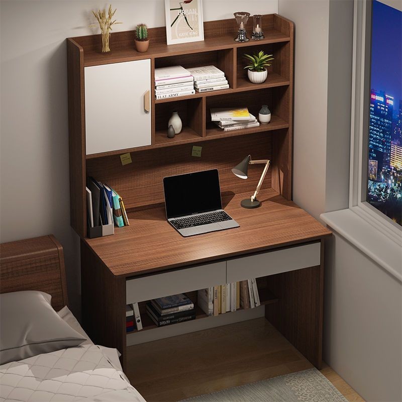 Home Bookshelf Combination Computer Desk Simple Student Chair Set ...