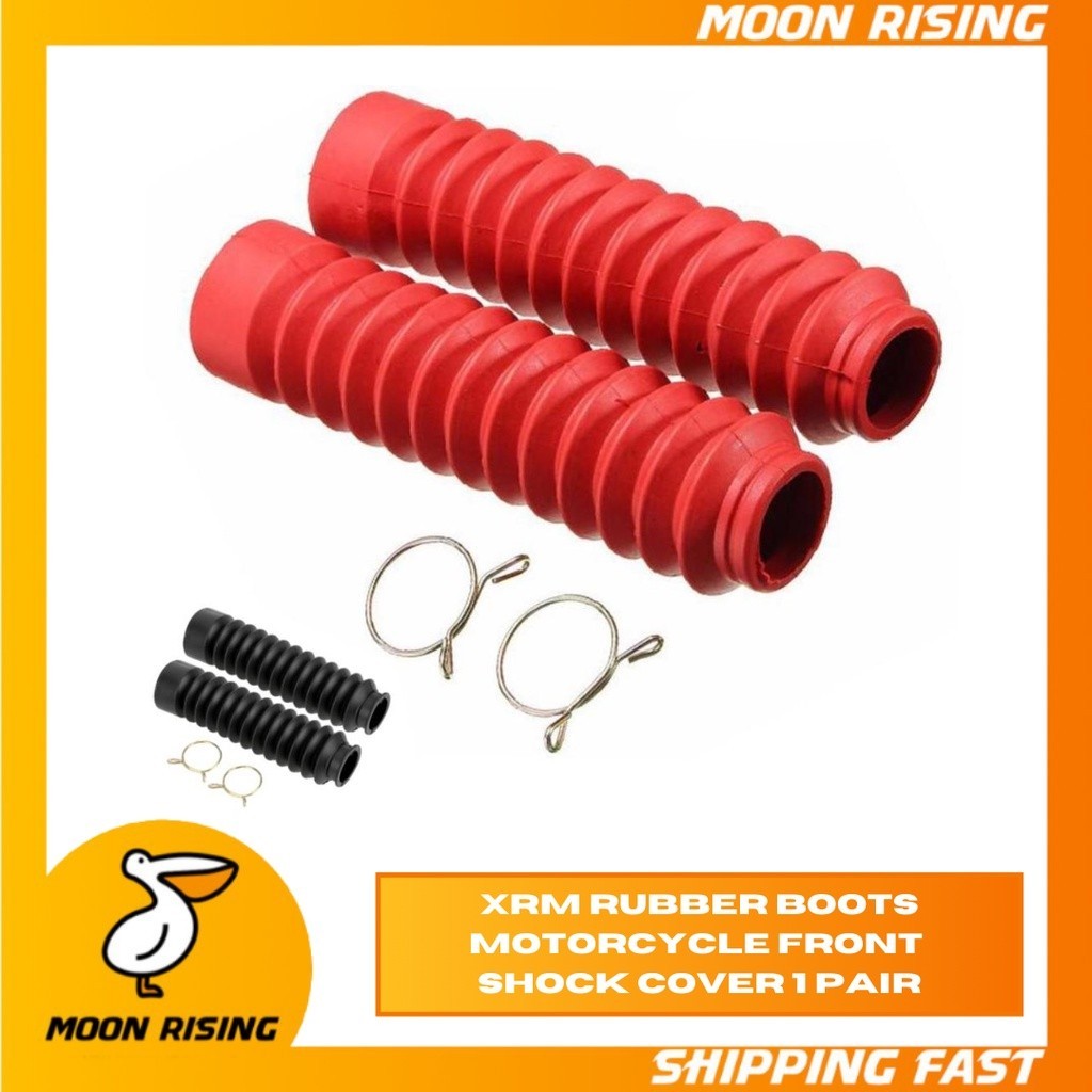 , XRM RUBBER BOOTS MOTORCYCLE FRONT SHOCK COVER 1 PAIR [MOON RISING ...