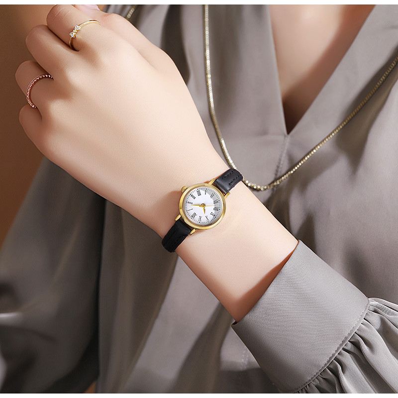Student Watch Female Watch Retro Simple Thin Belt Roman Scale Quartz ...