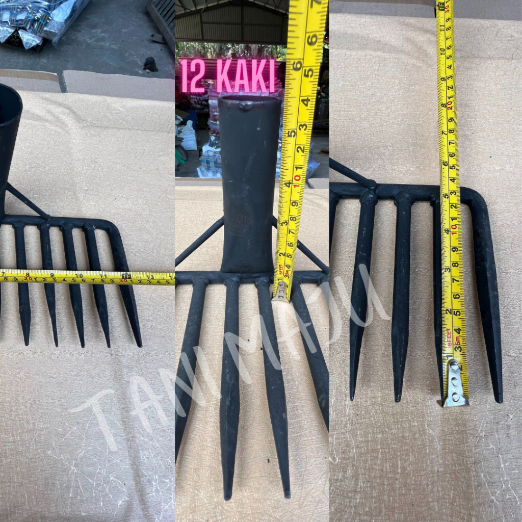 TM2 / HEAVY DUTY GARDENING TOOLS GARDEN RAKE CAKAR BESI / Cakar besi ...