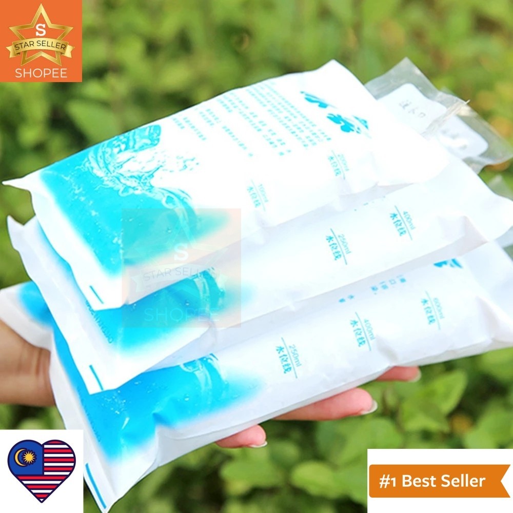(MW)10Pcs 100/200/400/600ML Reusable Ice Pack / Thick Water injection ...