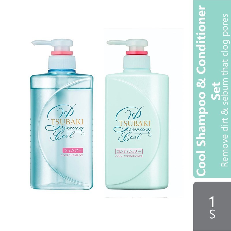 Tsubaki Premium Cool Shampoo & Conditioner Set | Shopee Malaysia