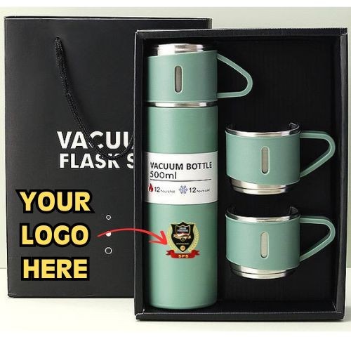 Custom Thermos Cup set gift raya hadiah Customize stainless steel ...