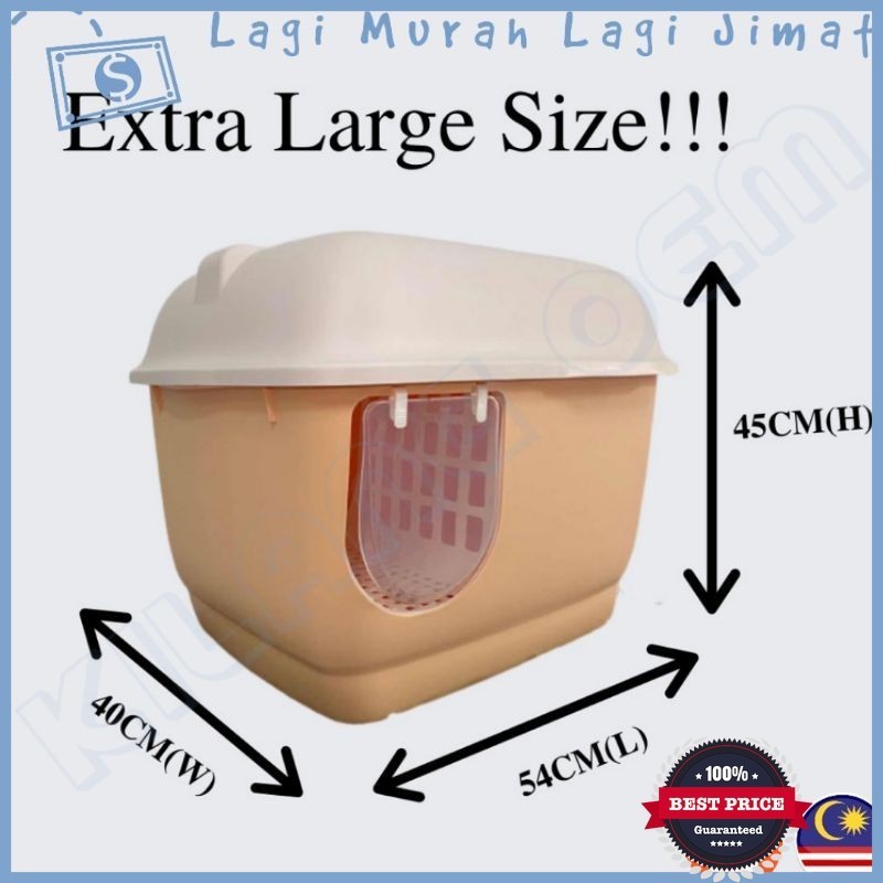 Premium European Style Super Luxury Open Top Cat Litter Toilet Box With ...