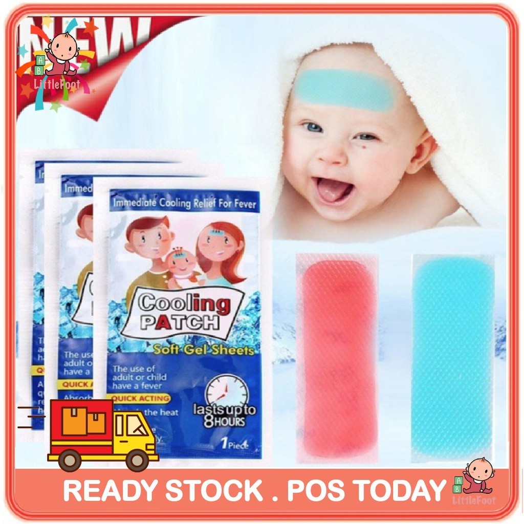 🔥READY STOCK🔥10pcs PIASSO Fever Cooling Gel Pad Patch Baby Children ...