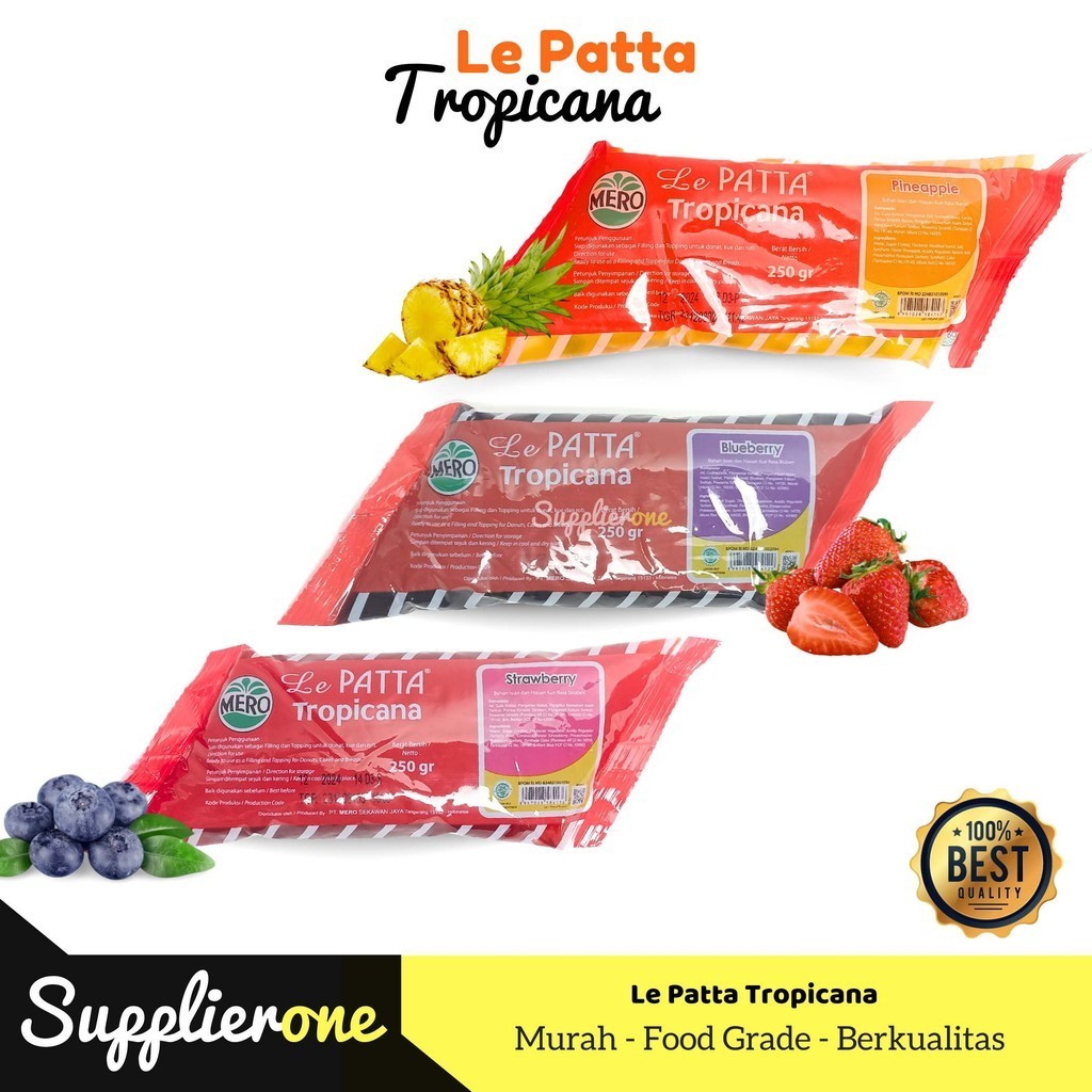 Le Patta Tropicana Pineapple 250g Pineapple Jam/ Bread Jam/ Strawberry ...