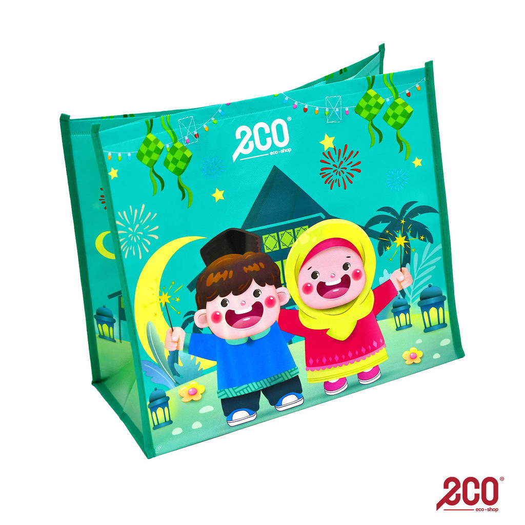 Eco Shop Recycle Bag / Non-Woven Bag (40cm x 35cm x 20cm) - Hari Raya ...