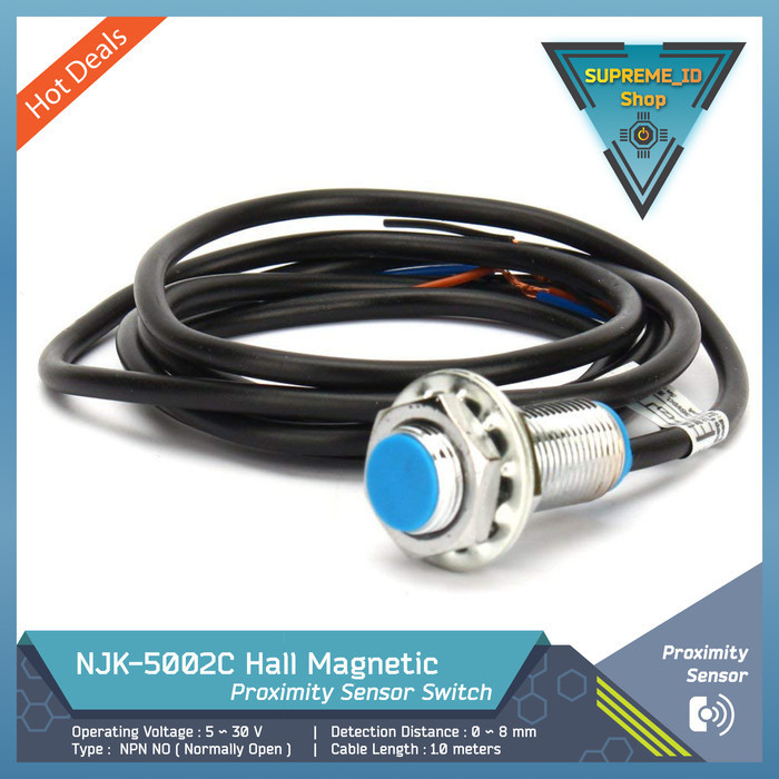 NJK-5002C Hall Effect Proximity Magnetic Sensor Switch | NPN NO | Shopee Malaysia