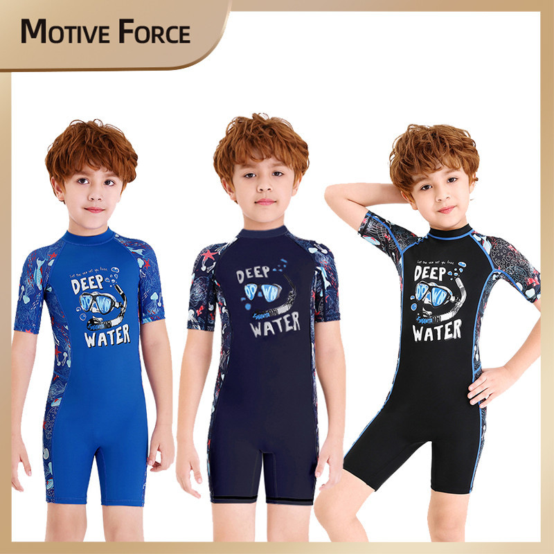 Children Thermal Swimsuits One-Piece Kids Diving Suits ShortSleeve Baby ...