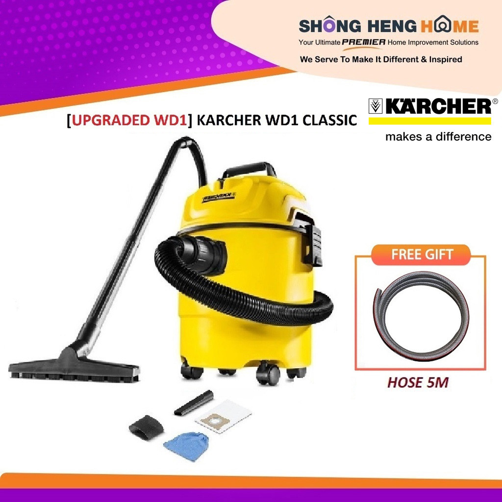 [LATEST WD1] Karcher WD1 Classic Wet & Dry Multi-purpose Vacuum Cleaner ...