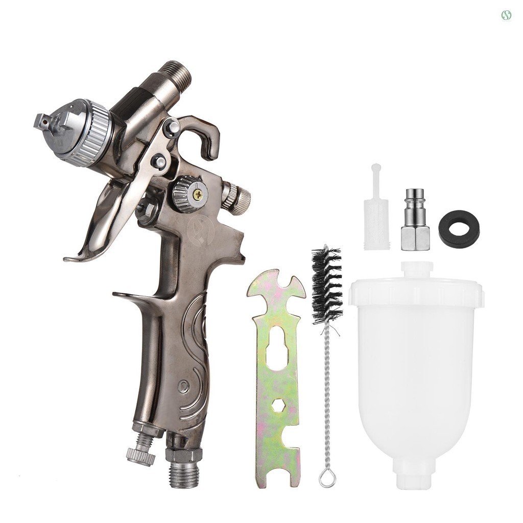 LVMP Gravity Feed Air Spray Mini Paint Spraying Kit 0.8mm Nozzle 250ml ...