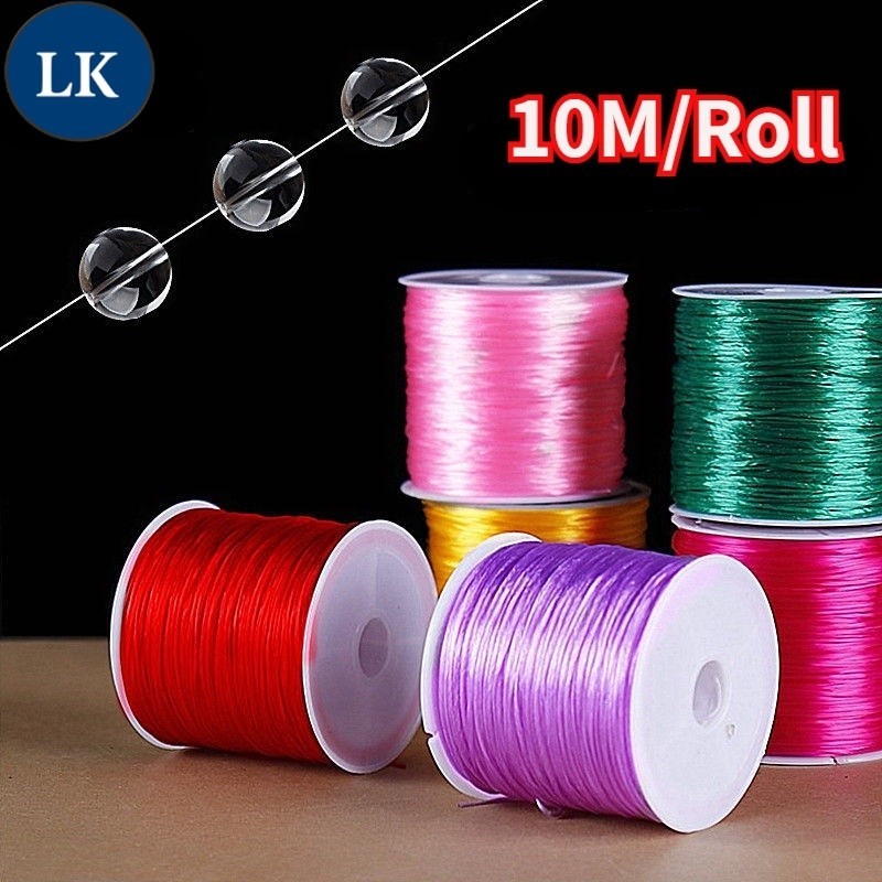 Lk 10m Roll Elastic Beading Cord Diy Jewelry Making Accessories