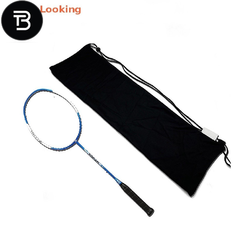 TB [LargeLooking] Plush Cloth Badminton Racket Ball Bag Single Shoulder ...