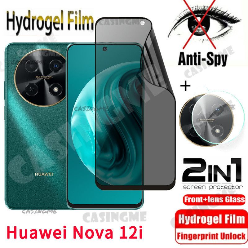 Huawei Nova 12i Soft Privacy Hydrogel Film Anti-Spy Full Cover Screen ...