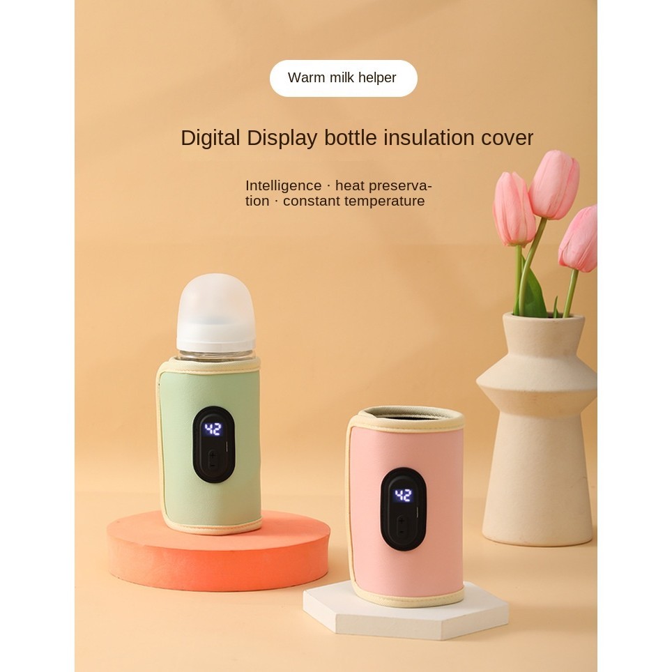 Cross-border Digital Display Baby Bottle Insulation Cover Milk Warmer ...