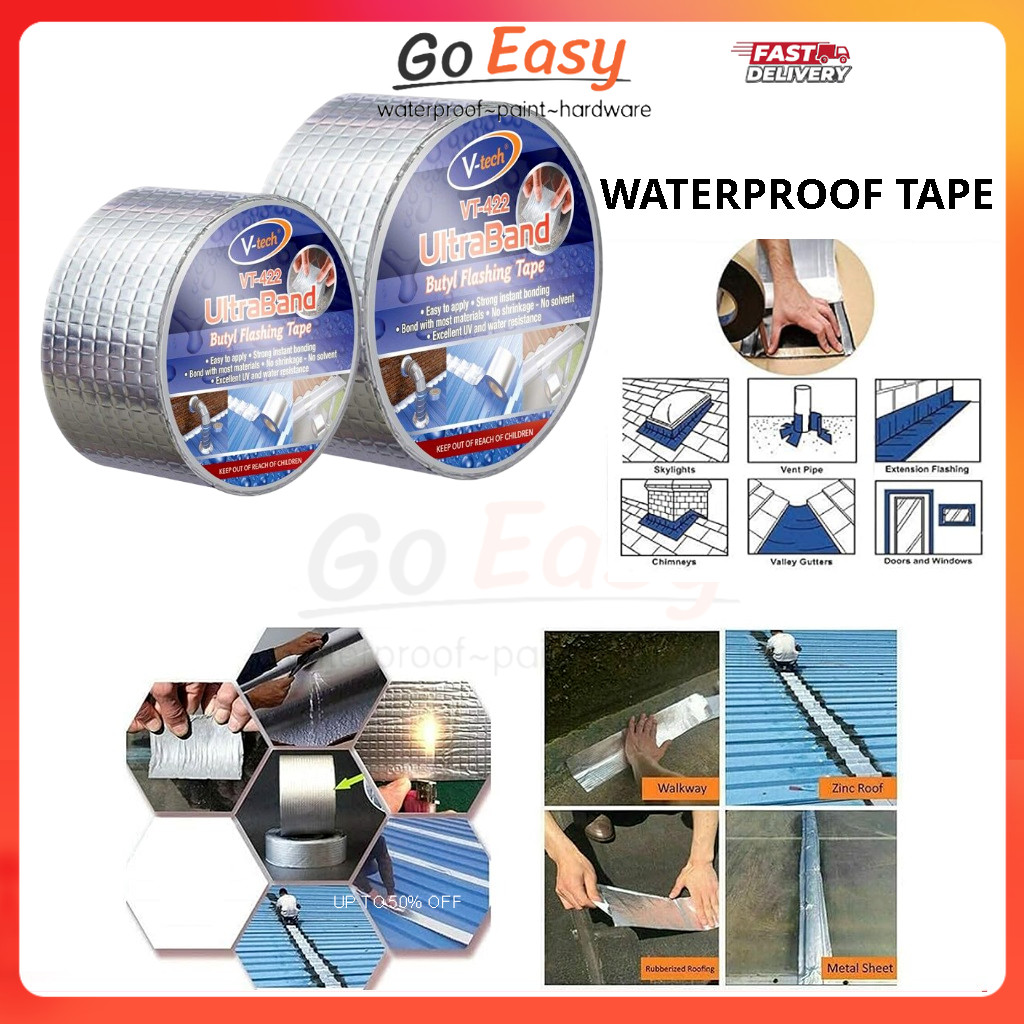 V-tech Butyl Flashing Tape / Waterproof Tape / Stop Leakage Performance ...