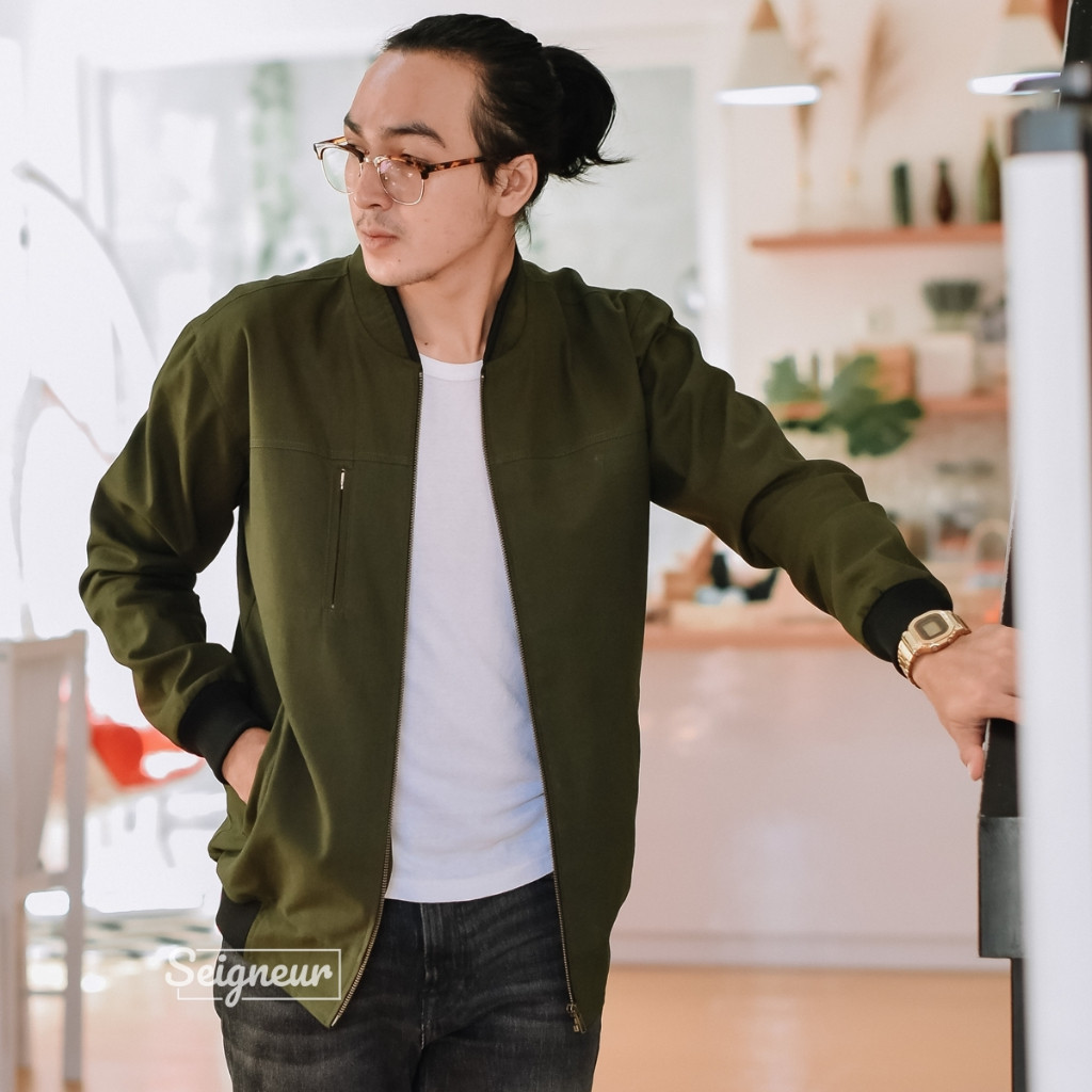 LOKAL Seigneur canvas bomber Jacket Premium Cool Original Original ...