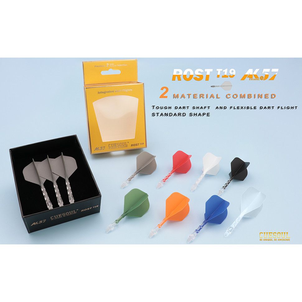 CUESOUL ROST T19 Integrated Dart Shaft and Flight-Small Standard Shape ...