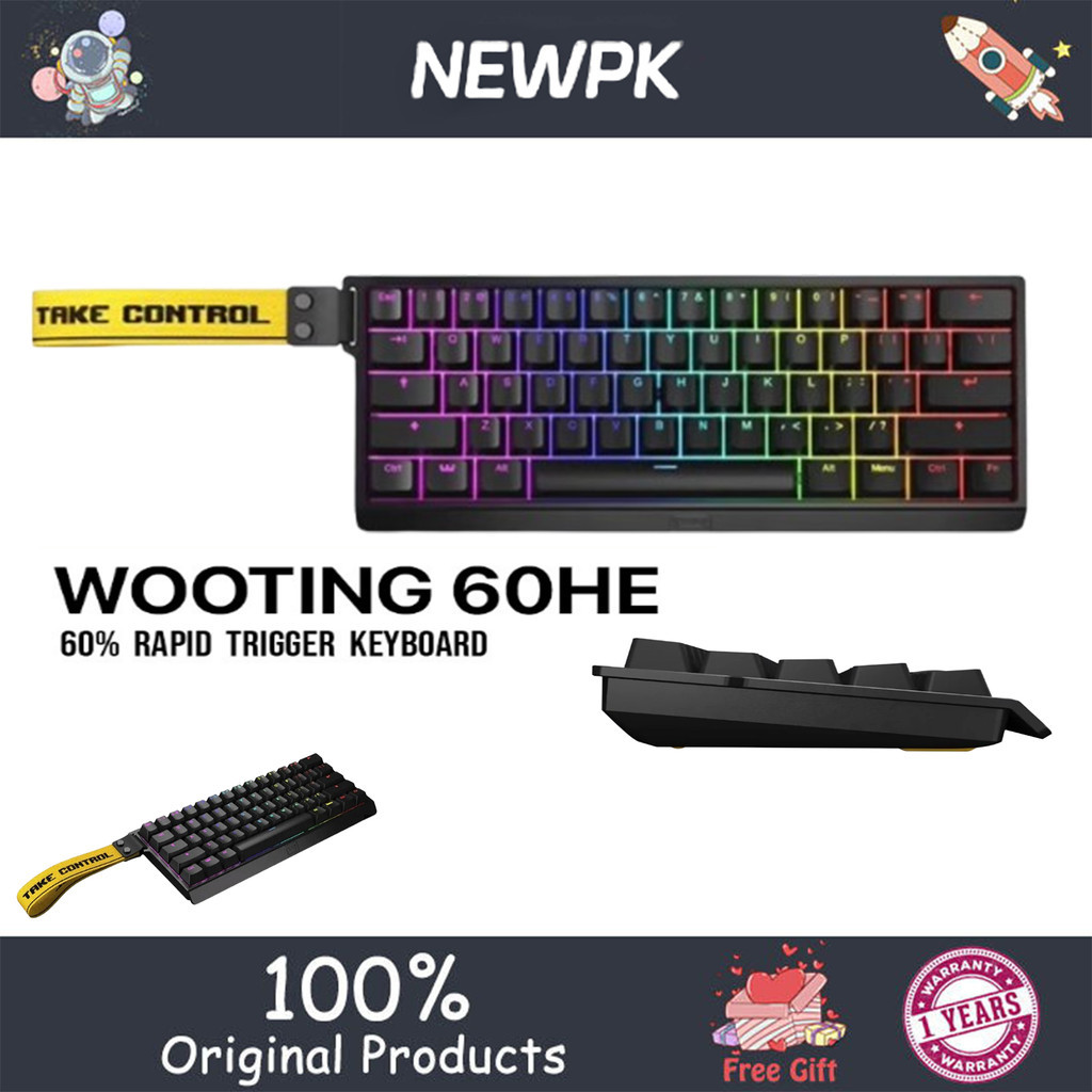 (In stock) WOOTING 60HE+60% Game Quick Trigger Keyboard Wired Magnetic ...
