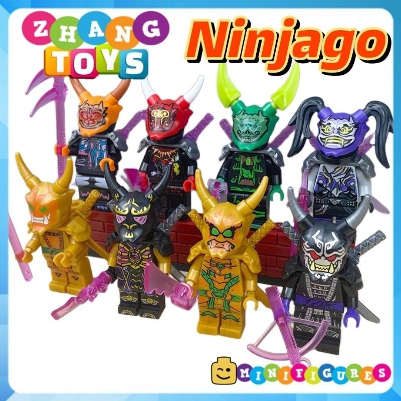 Oni Lloyd Mr E Ultra Violet Morro OverLord Garmadon Minifigures BD01 08 ...