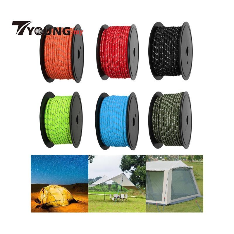 [Available] 30M 6mm Reflective Tent Rope Guylines Tent Accessory ...