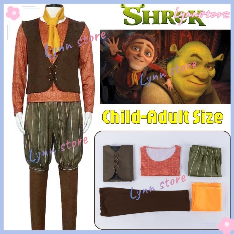 Anime SHREK Mr. Stiltskin Cosplay Costume Rumpelstiltskin Uniform Full ...