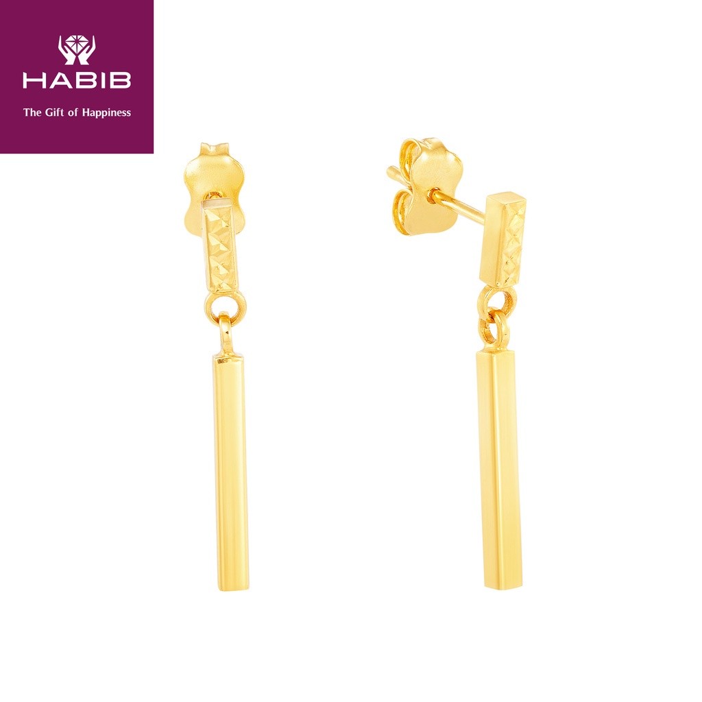 HABIB Oro Italia 916 Yellow Gold Earrings GE72620222 (22K Gold ...