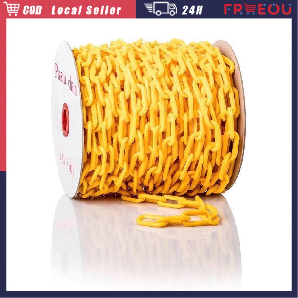Traffic Warning Cone Chain, 5M 6mm Plastic Chain for Barrier Post ...