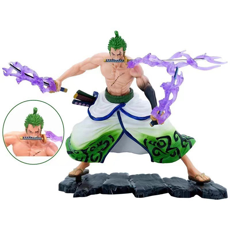 One Piece Figure GK Tiga Pedang Negara Kimono Yenmo Pedang Desktop Zoro ...
