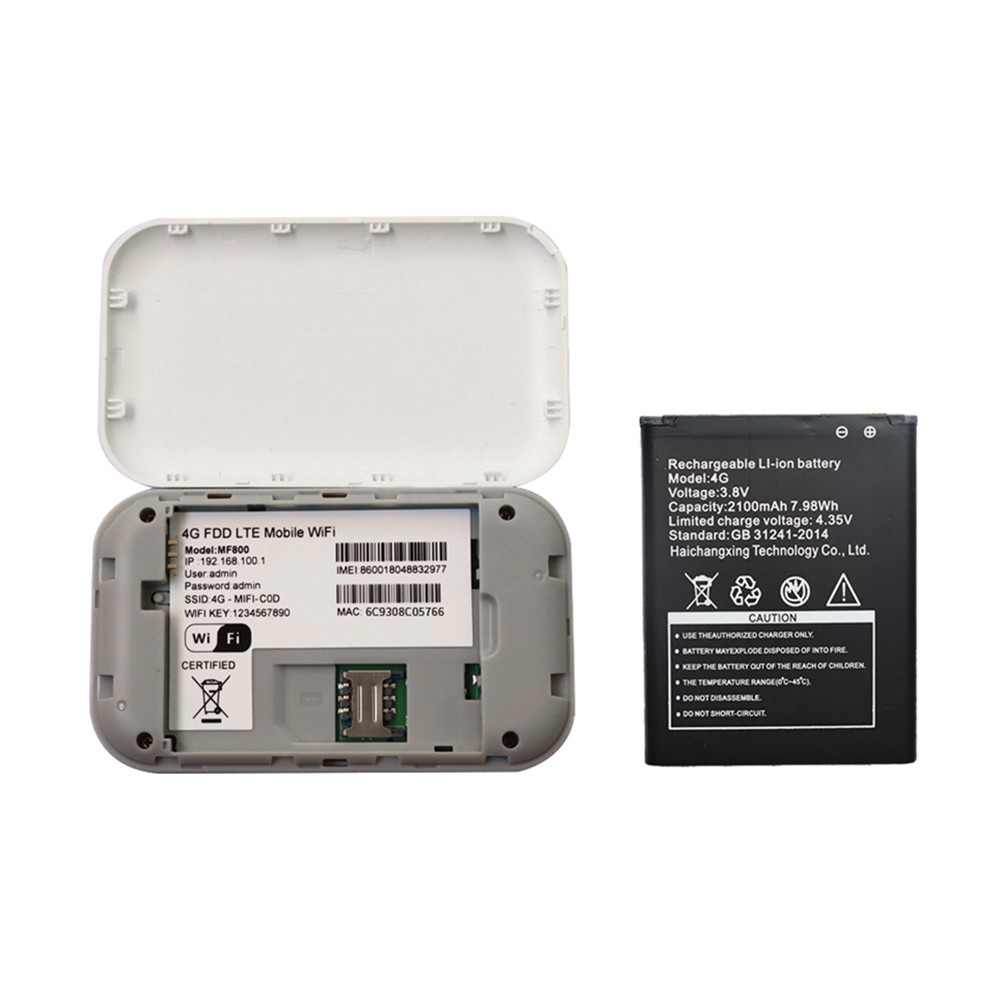 150Mbps 4G LTE WiFi Router 2100mAh Portable Pocket Wifi Router Mobile ...