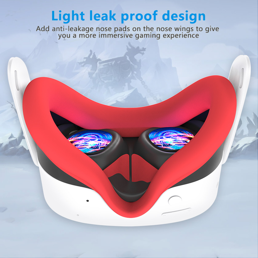 Silicone VR Silicone Mask Cover Anti-Dirty Face Pad for Meta Quest 3S ...