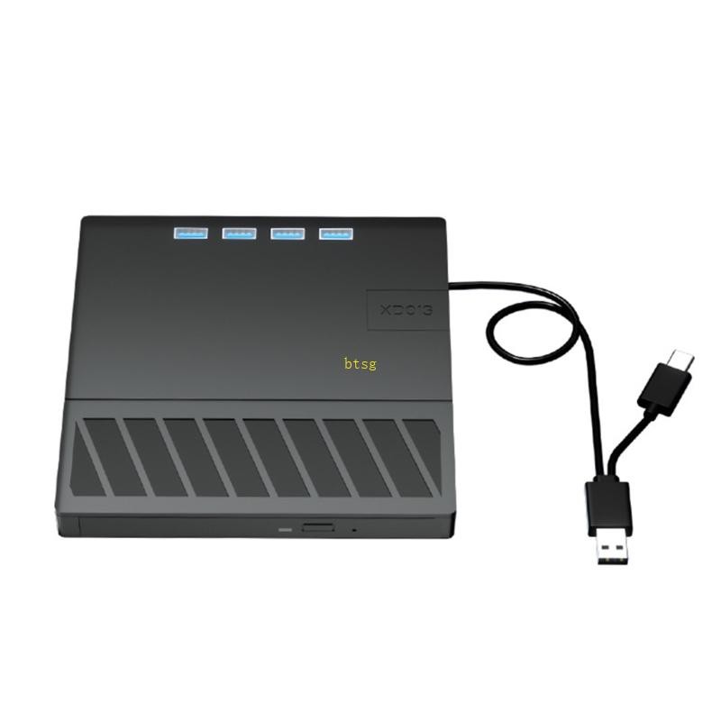 BT 7 Port External Disc Drive for Laptop USB3 0 Type C Portable Disc ...