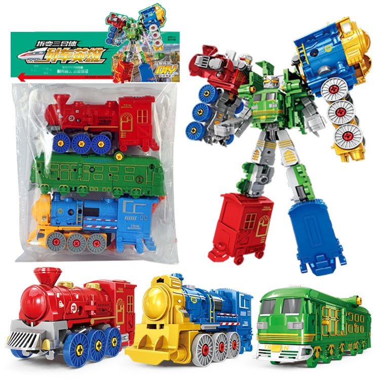 Children Disassembly Assembly Three-In-One Transforming Robot Assembly ...