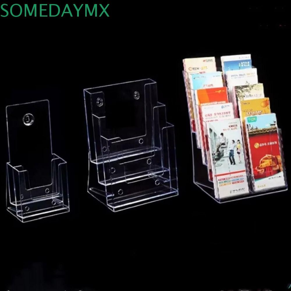 SOMEDAYMX Clear Flyers Display Stand, A4/A5/A6 2/3/4 Layers Brochure ...