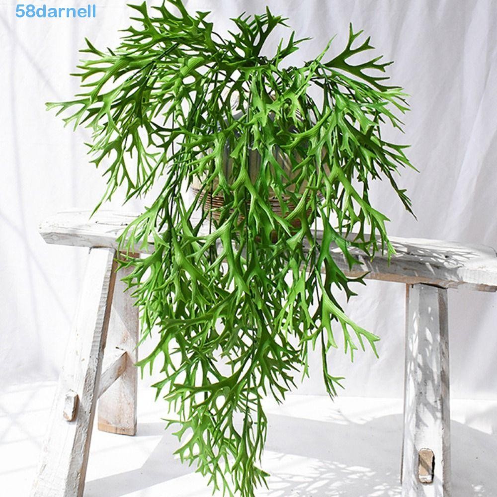 DARNELL Artificial Staghorn Fern, 80cm Ferns Plants Artificial Antlers ...