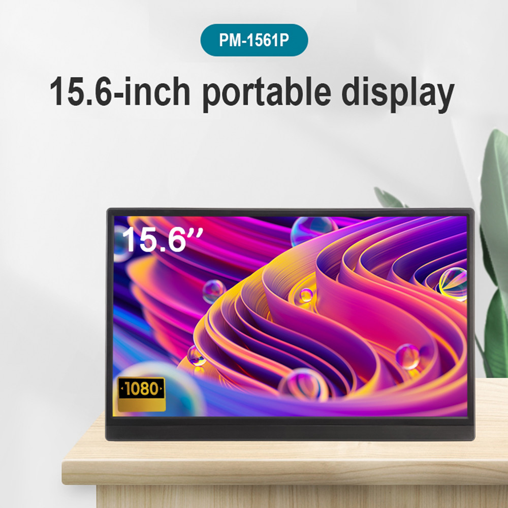 15.6 Inch Portable Monitor For Laptop 1080P Travel Monitor With ...