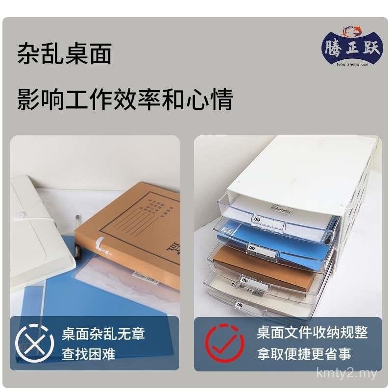 Tengzhengyue Plastic Desktop File Cabinet Drawer Type A4 File Data ...